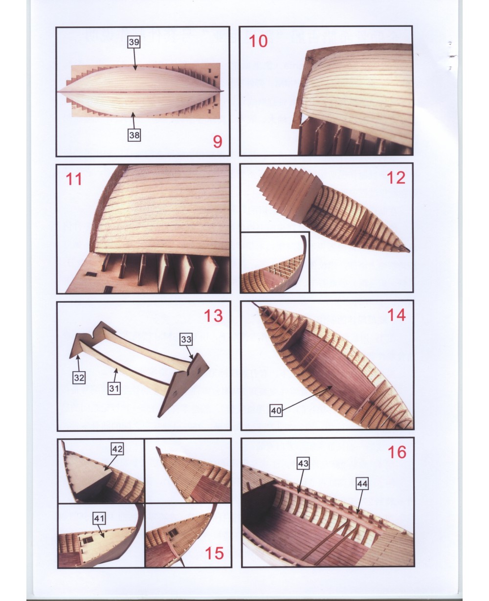 Greek Kyrenia 13.7'' 350 mm ancient trade boat wooden model ship kit