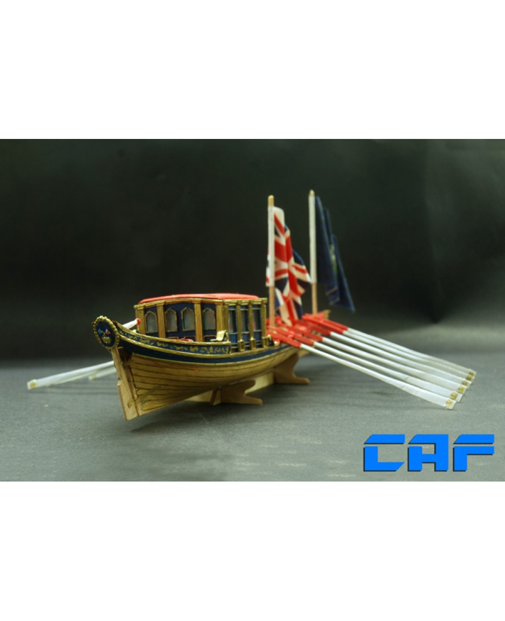 HMS Barge Scale 1/48 10" L 254mm royal British yacht Wooden Ship model kit