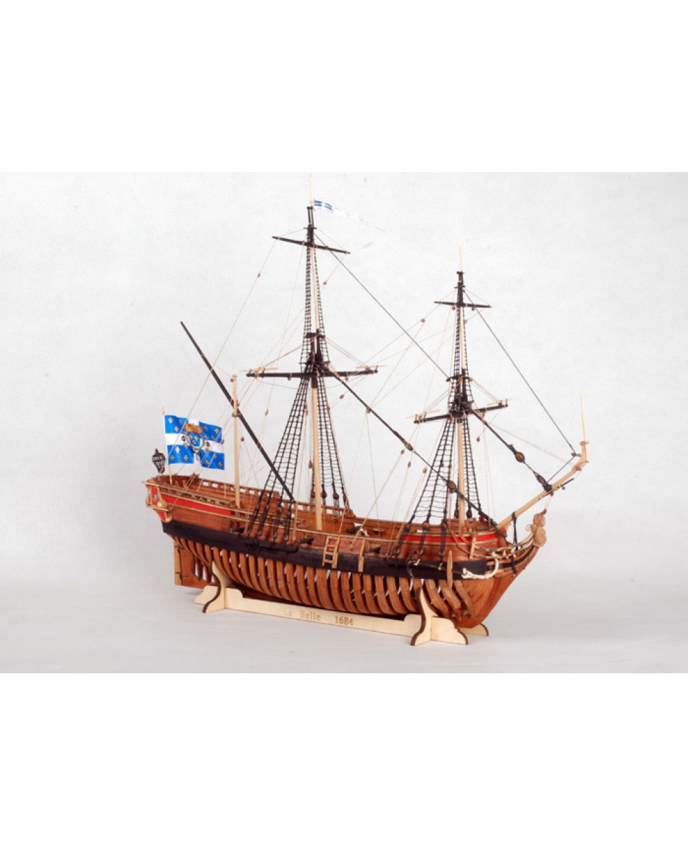 La Belle 1684 Full Ribs Scale 1/48 450mm 17.7" Wood Model Ship Kit