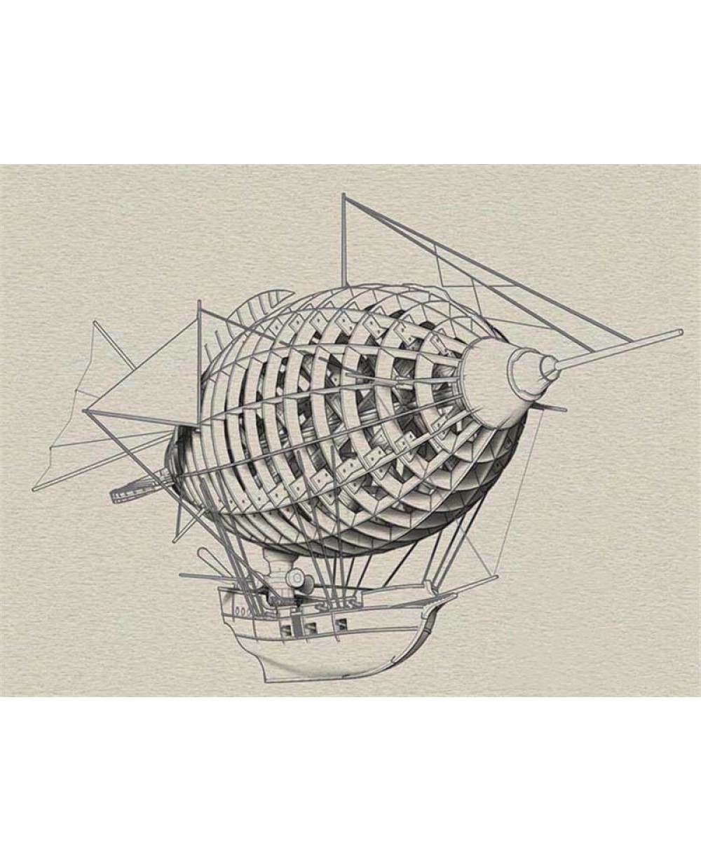 Goblin Zeppelin 600mm 23.6” World of Warcraft Wooden model ship kit