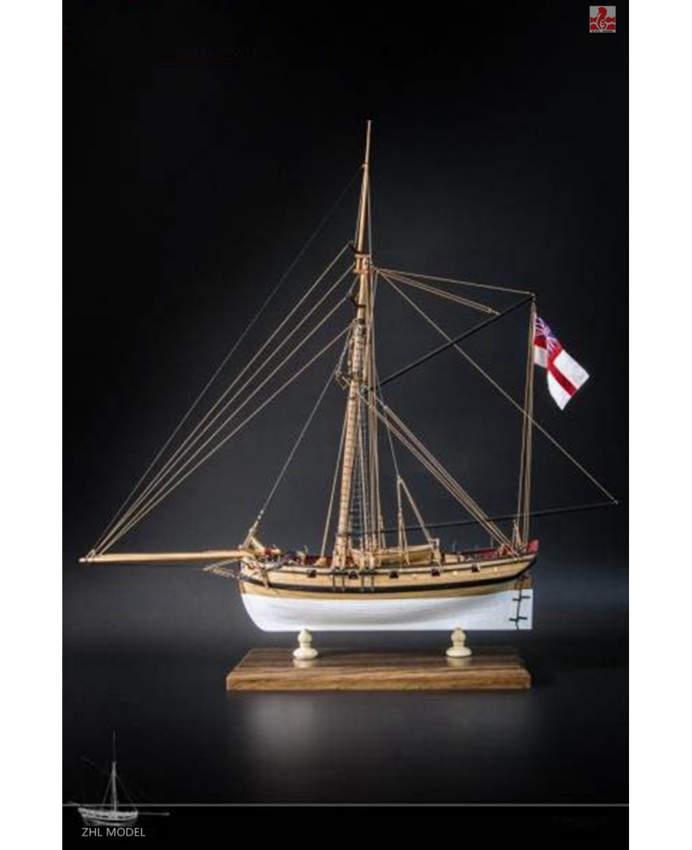 H.M.S CUTTER LADY NELSON Scale 1/64 L 20.8" Wood ship model kit