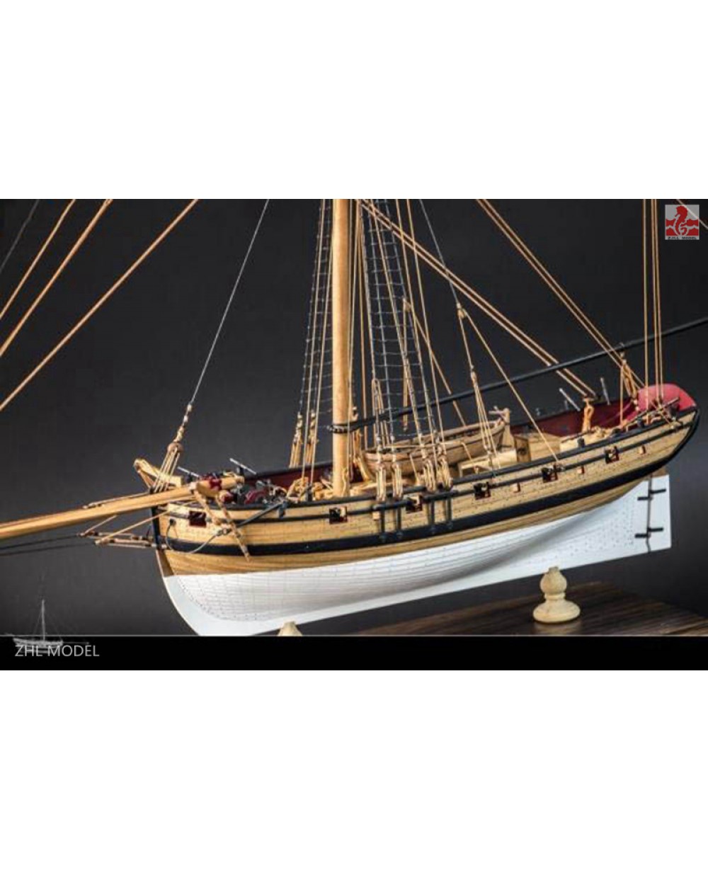 H.M.S CUTTER LADY NELSON Scale 1/64 L 20.8" Wood ship model kit