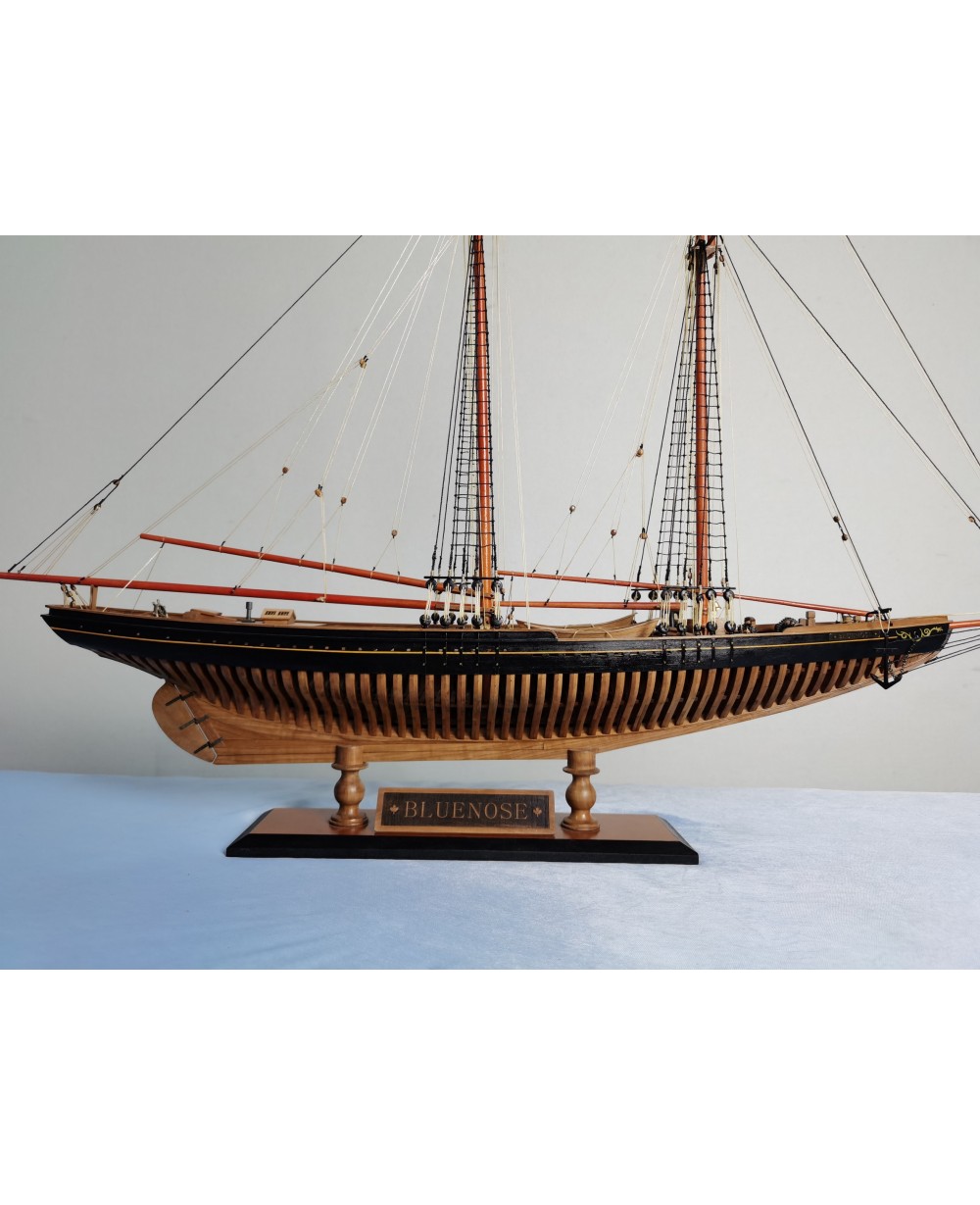 American cup Bluenose FULL RIB POF sailboat 1:72 730MM wooden ship ...