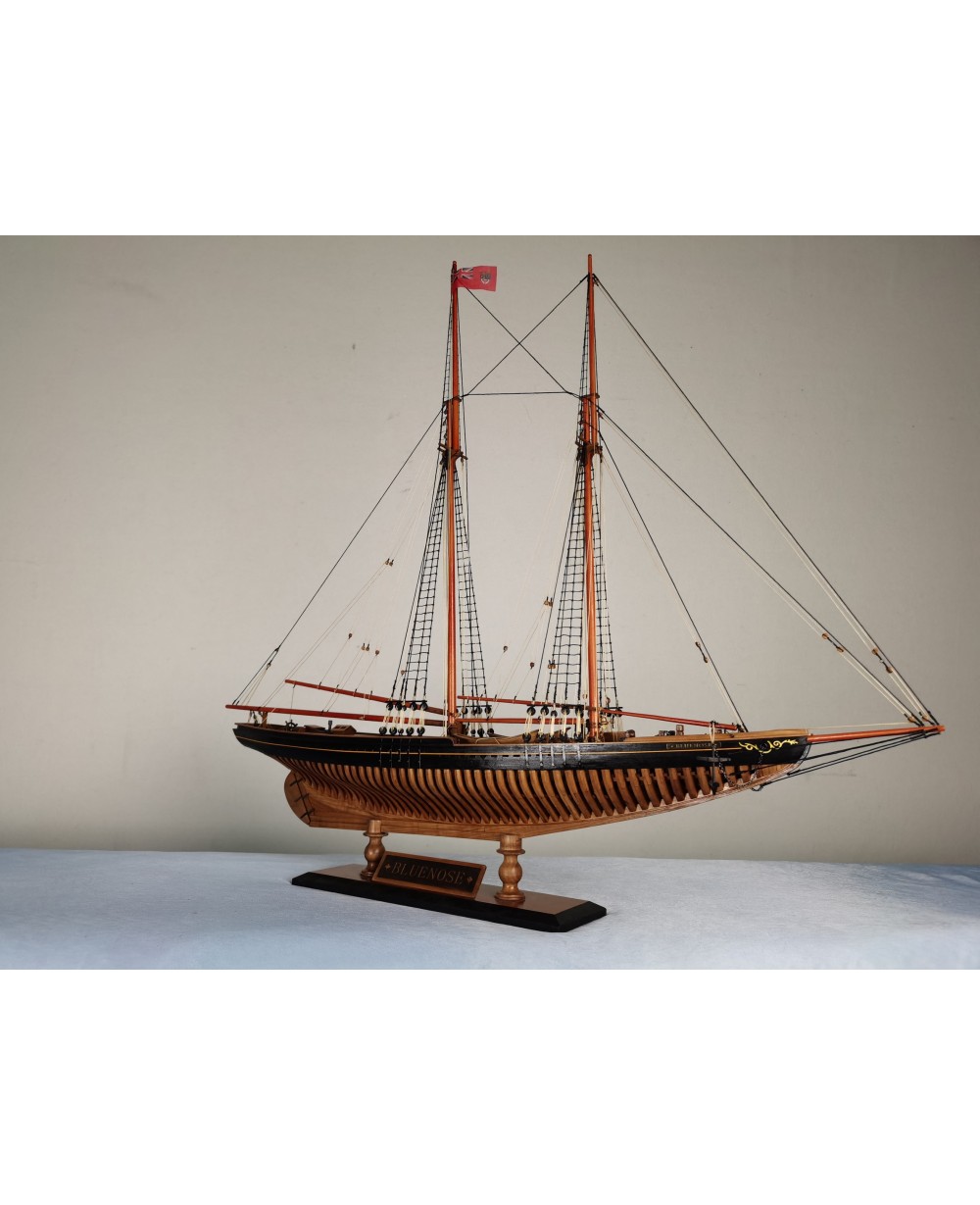 American cup Bluenose FULL RIB POF sailboat 1:72 730MM wooden ship ...