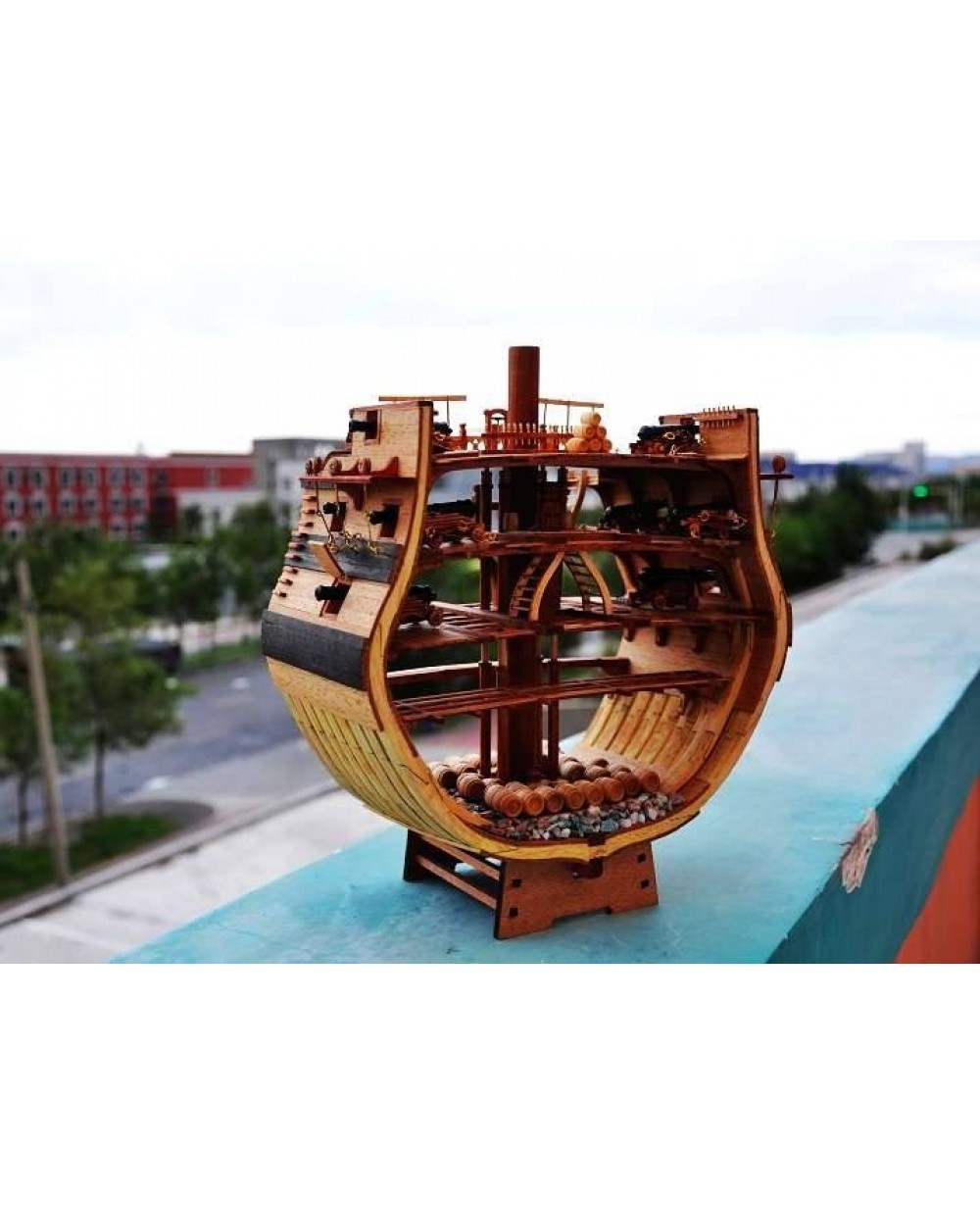 USS Bonhomme Richard Full rib Cross Section Pear wood Scale 1/48 Wood ...