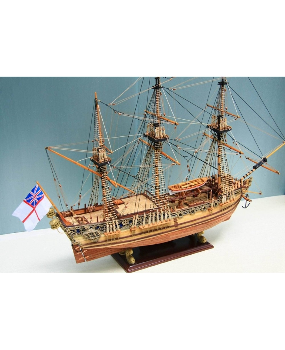 HMS Royal Caroline 1749 Scale 1/50 33'' Wooden Ship Model Kits