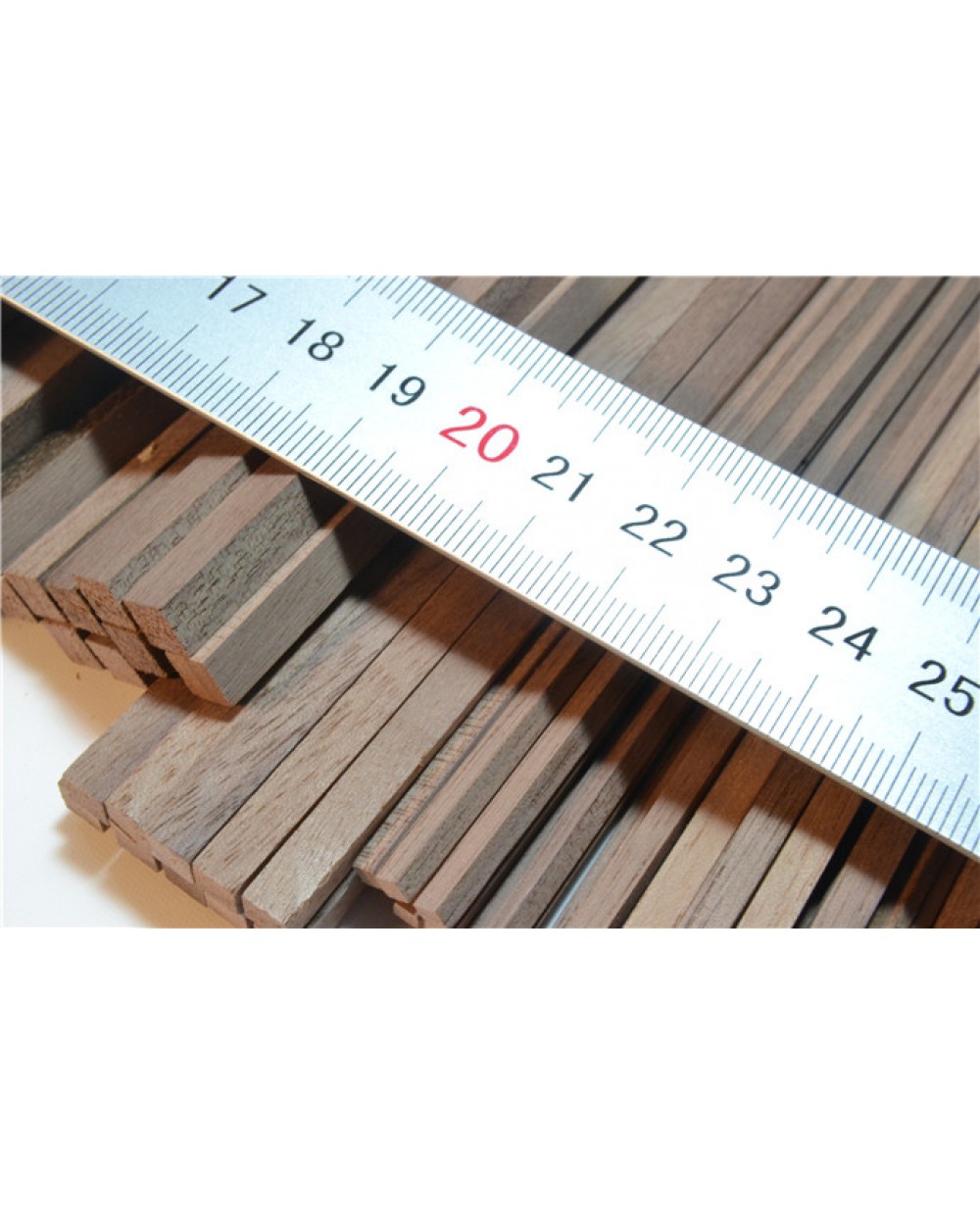 Black Walnut Wood Strips 3-12mm Thick 2 Pieces